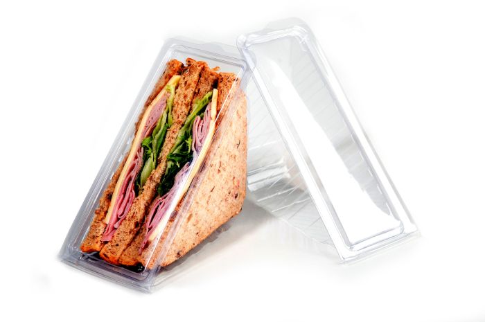 Hinged Sandwich Wedge - Plastic Sandwich Wedges – London Catering ...